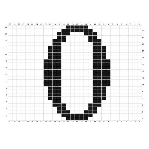 Small Number Knitting Charts, Embroidery Patterns - Etsy