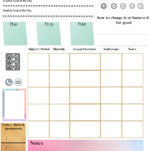 Planner/reflection Notepad in 6 Styles (adult, Kid, Teen, Summer) - Etsy