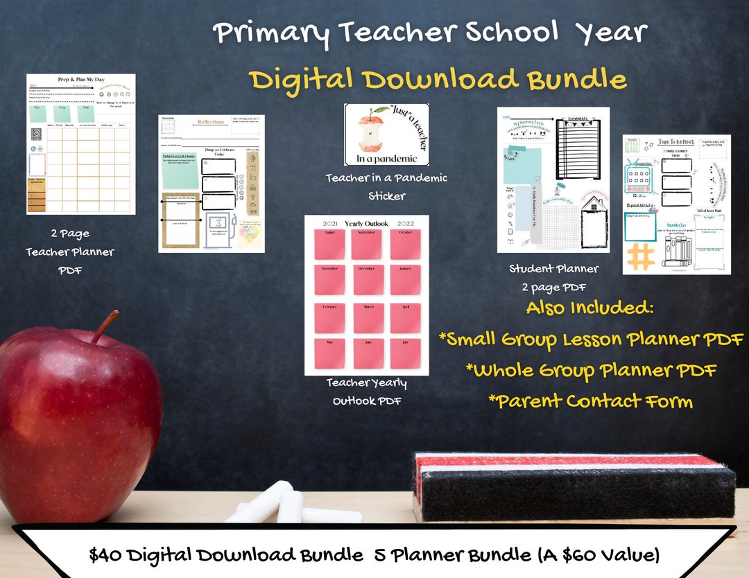 The Unique Teacher Planner Digital Download Bundle - Etsy
