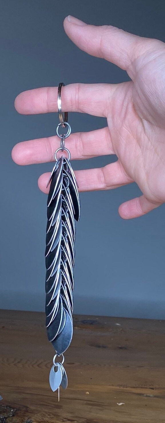 Dragon Scale Fidget Key Chain | Etsy