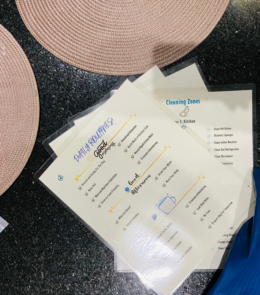 Fly Lady Inspired Routines/ Zone Cleaning Checklists: Dry Erase Sheets ...