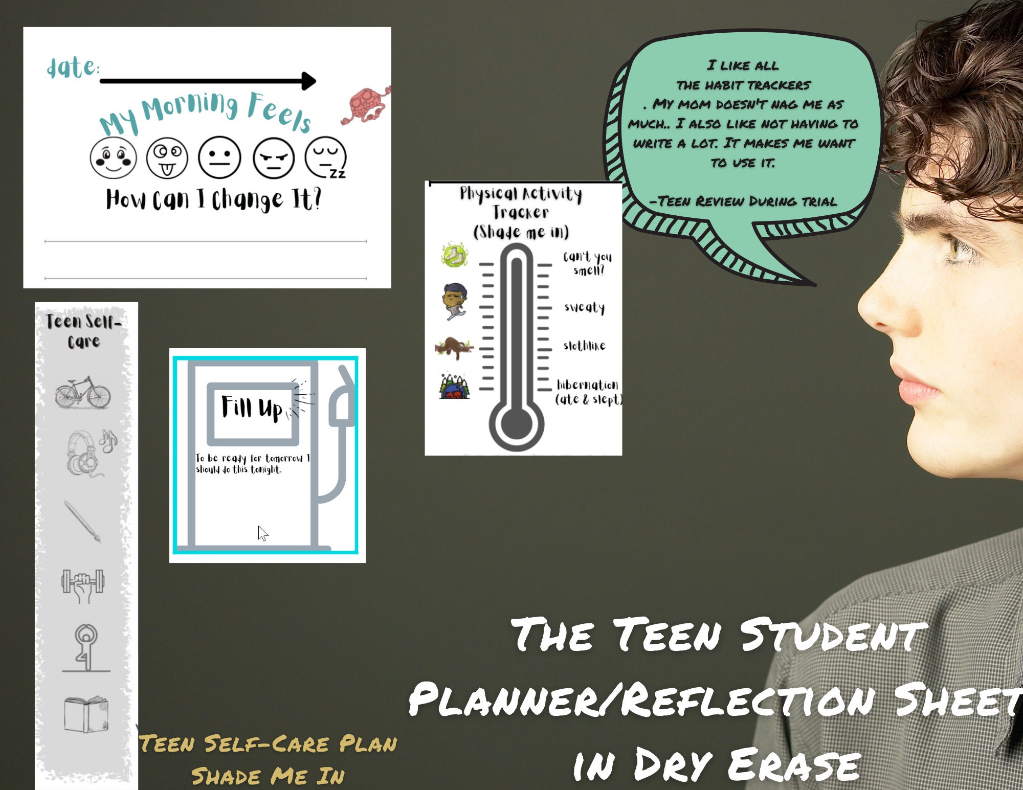 Teen Daily Planner/reflection Sheets for Life | Etsy