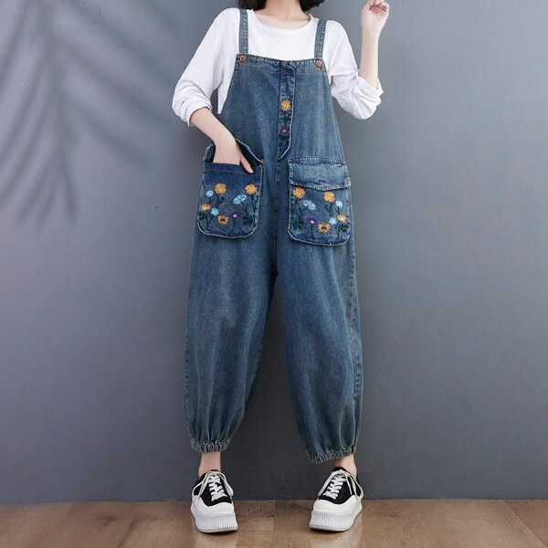 Floral Overalls - Etsy