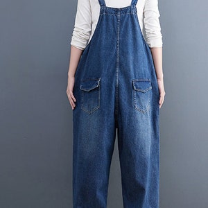 Woman Baggy Overalls, Denim Overalls Women, Plus Size Overalls, Wide ...