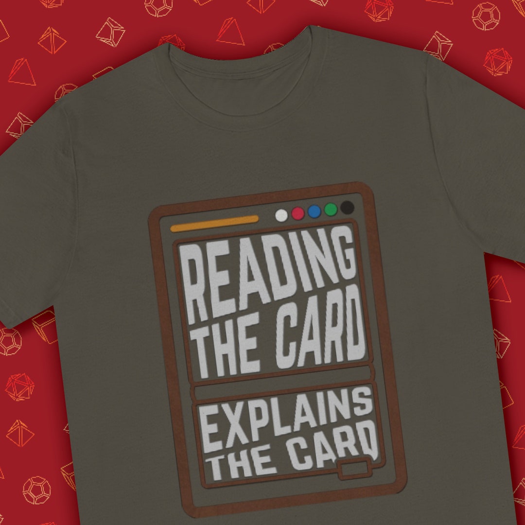 Lesen der Karte erklärt die Karte MTG Shirt magic the gathering, mtg ...