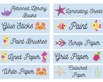 Under the Sea Labels - Etsy UK