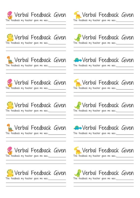 Verbal Feedback Marking Teacher Teaching Supplies Educational ...
