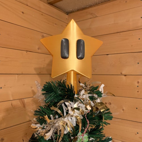 Super Mario Star Tree Topper - Etsy