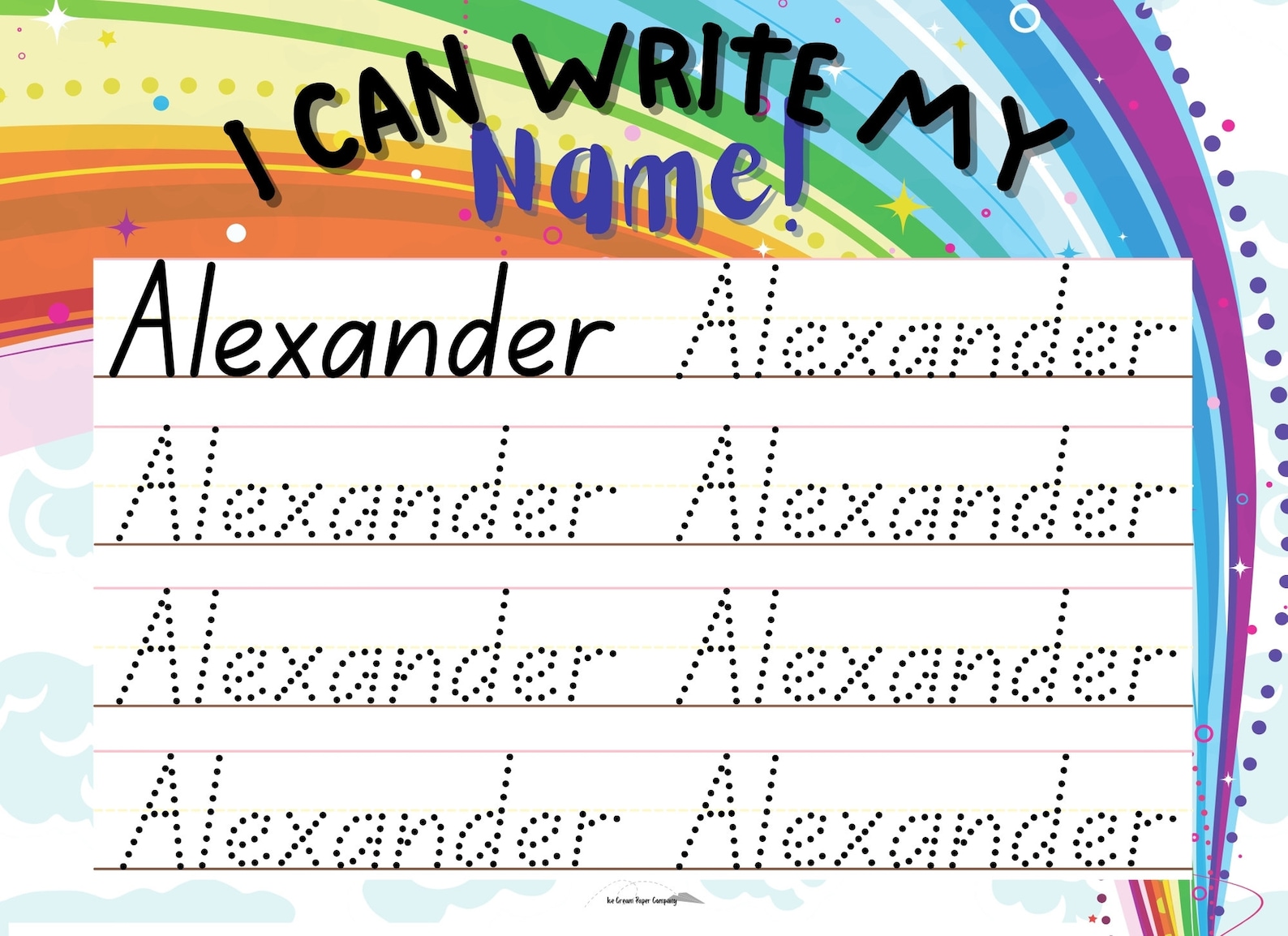 Alexander Traceable First Name Printable 9 Styles Beach | Etsy