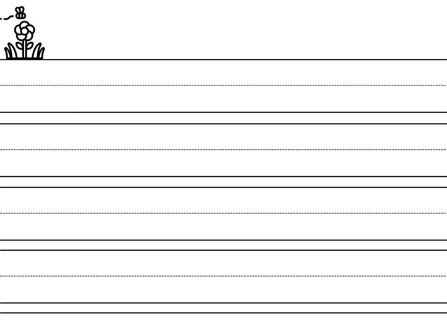 Printable Kindergarten Writing Paper With Manuscript Lines For Etsy Printable Kindergarten Writing Paper With Manuscript Lines For Etsy