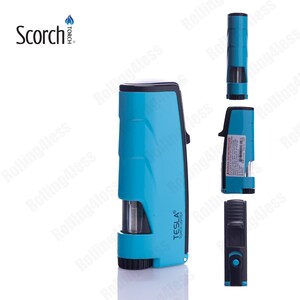 TESLA® Coil Lighters Triple Flame Torch Lighter W/ Cigar Punch - Etsy