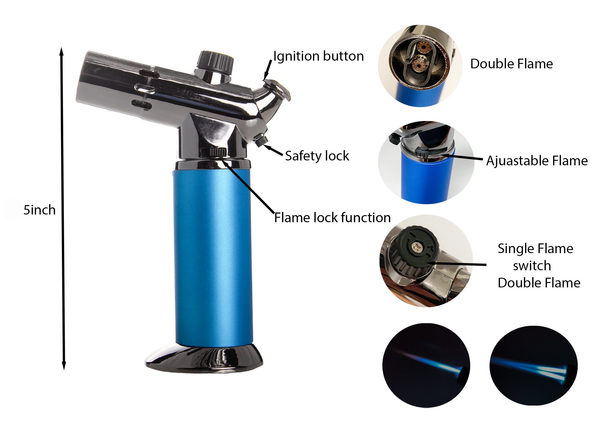 Scorch Torch Dual Function Single & Double Flame Torch Lighter | Etsy