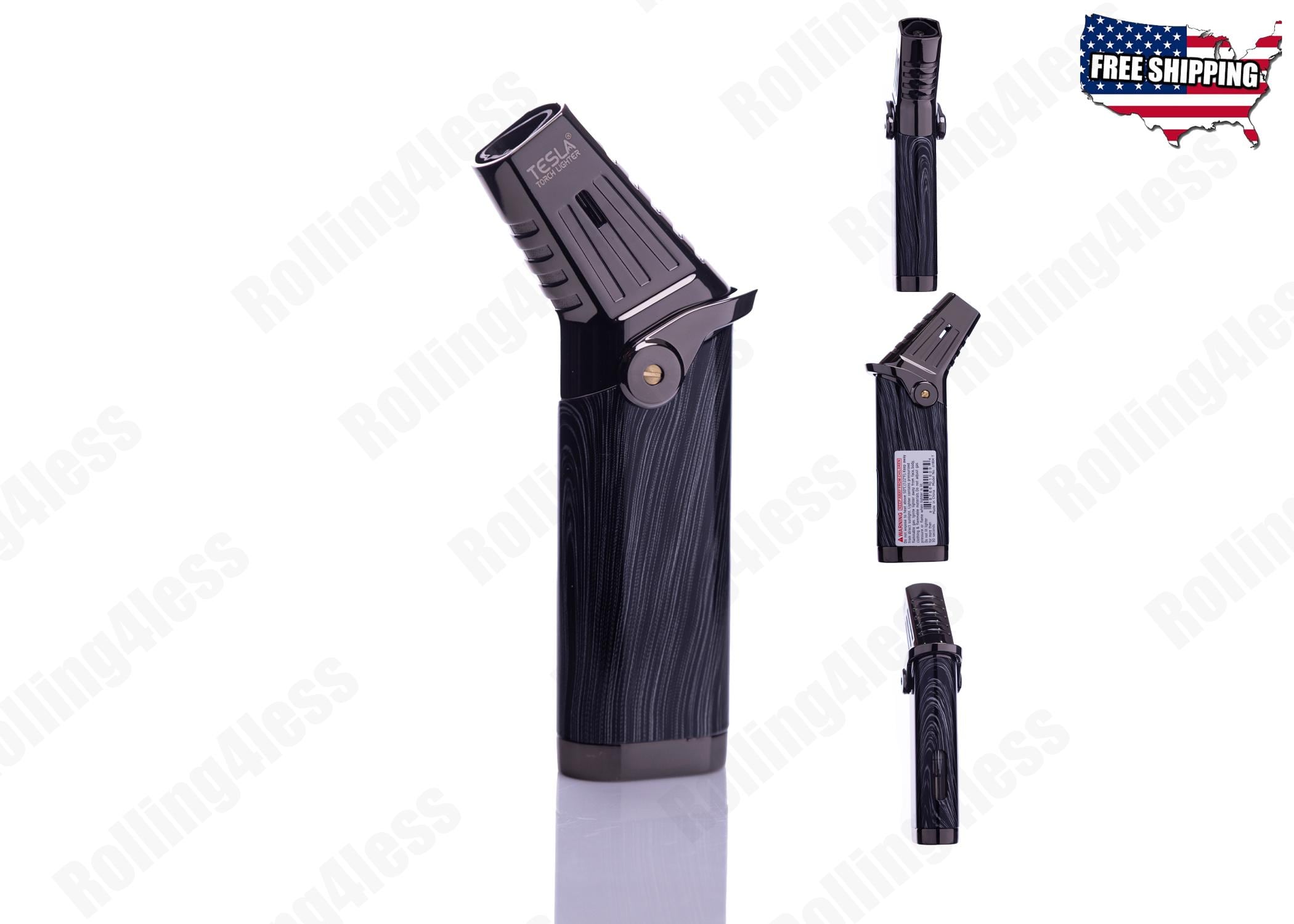Tesla Coil Lighters Easy Grip Angle Triple Flames Torch Lighter - Etsy