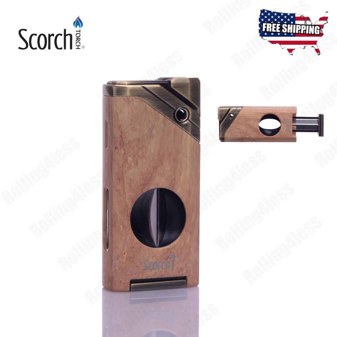 Scorch Torch - Pocket Size Single Flames Torch Lighter W. Cigar V Cut ...