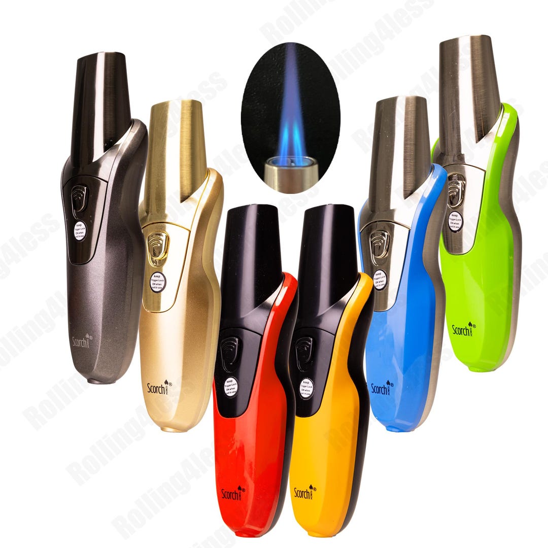 Scorch Torch Easy Grip Straight Double Flame Torch Lighter - Etsy