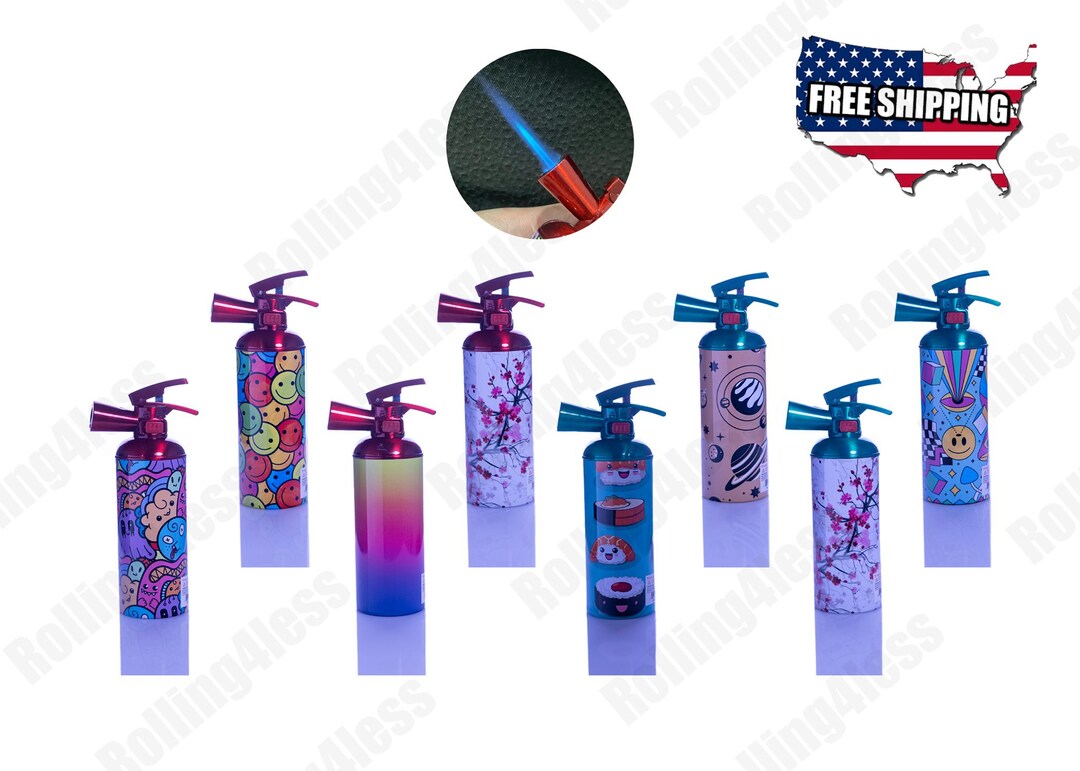 Fire Extinguish Style Single Flame Torch Lighter - Etsy