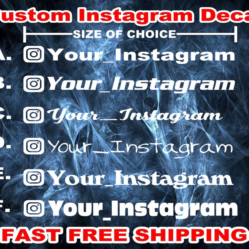 Instagram Decal - Etsy