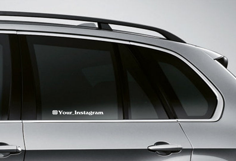 Instagram Car Decal Custom Instagram Decal Custom Insta - Etsy UK