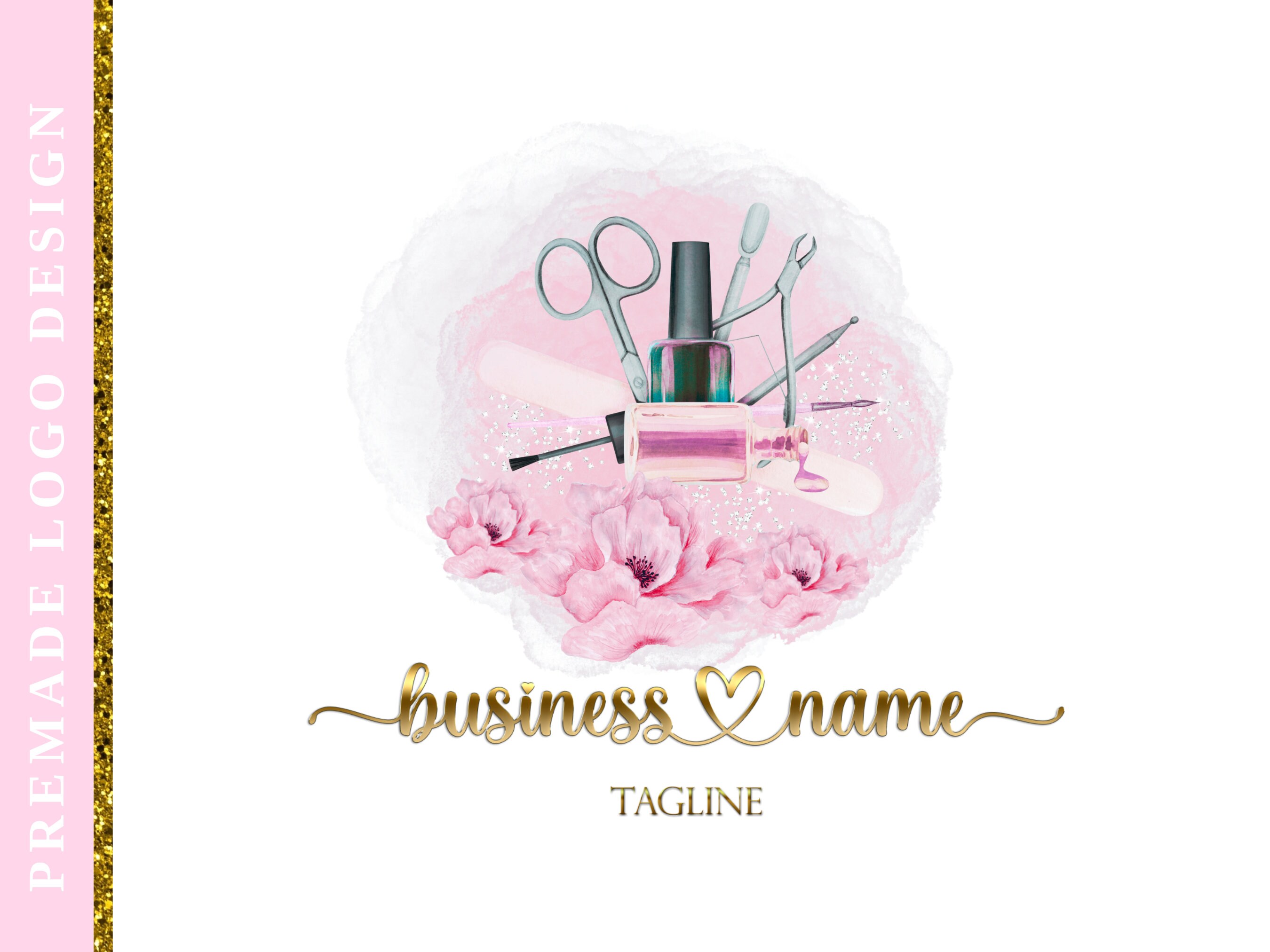 Paper Branding for Nail Salon Personalised Logo and Business Card ...