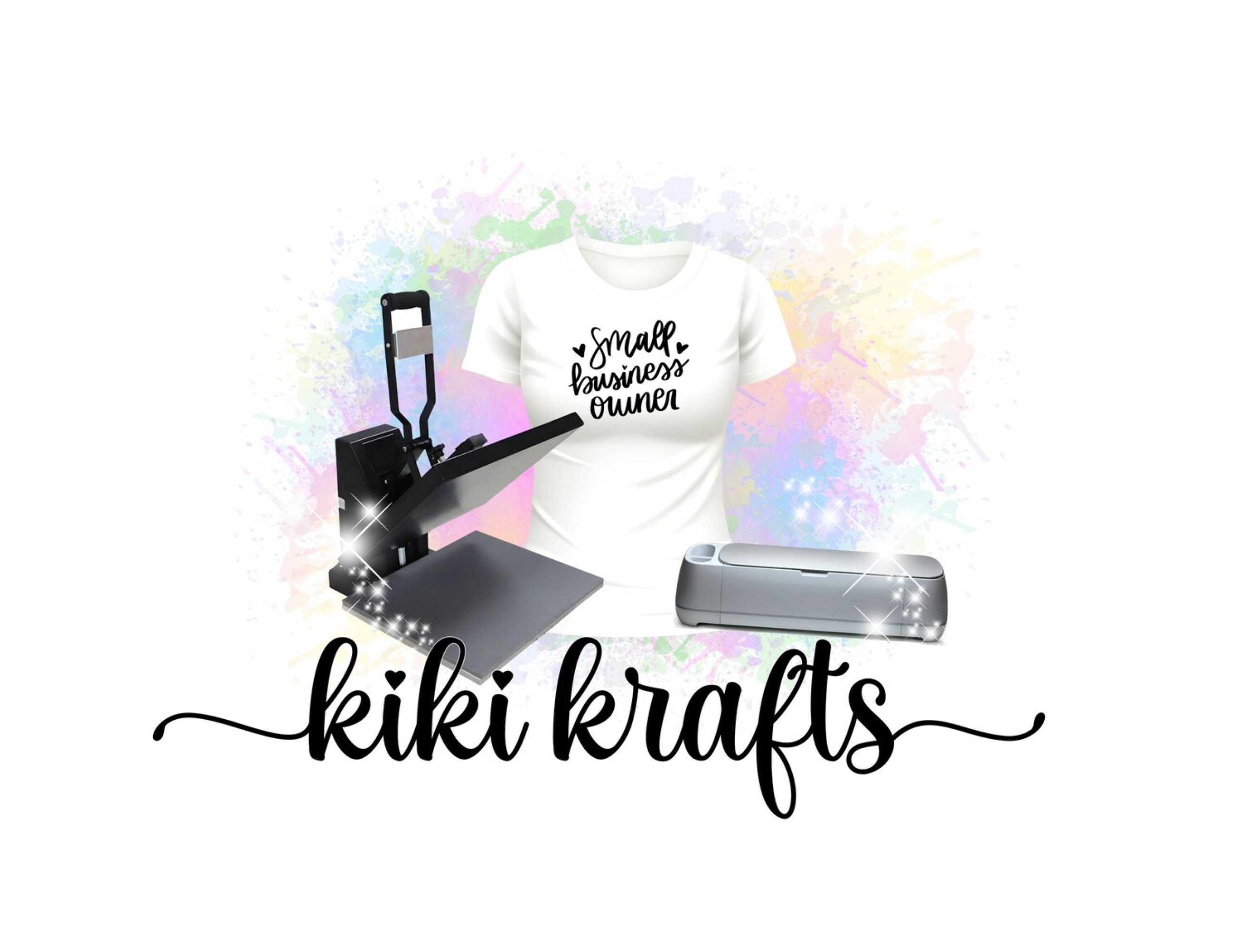 Heat Press Logo Design, Cricut Logo, Small Craft Business Branding, PNG ...