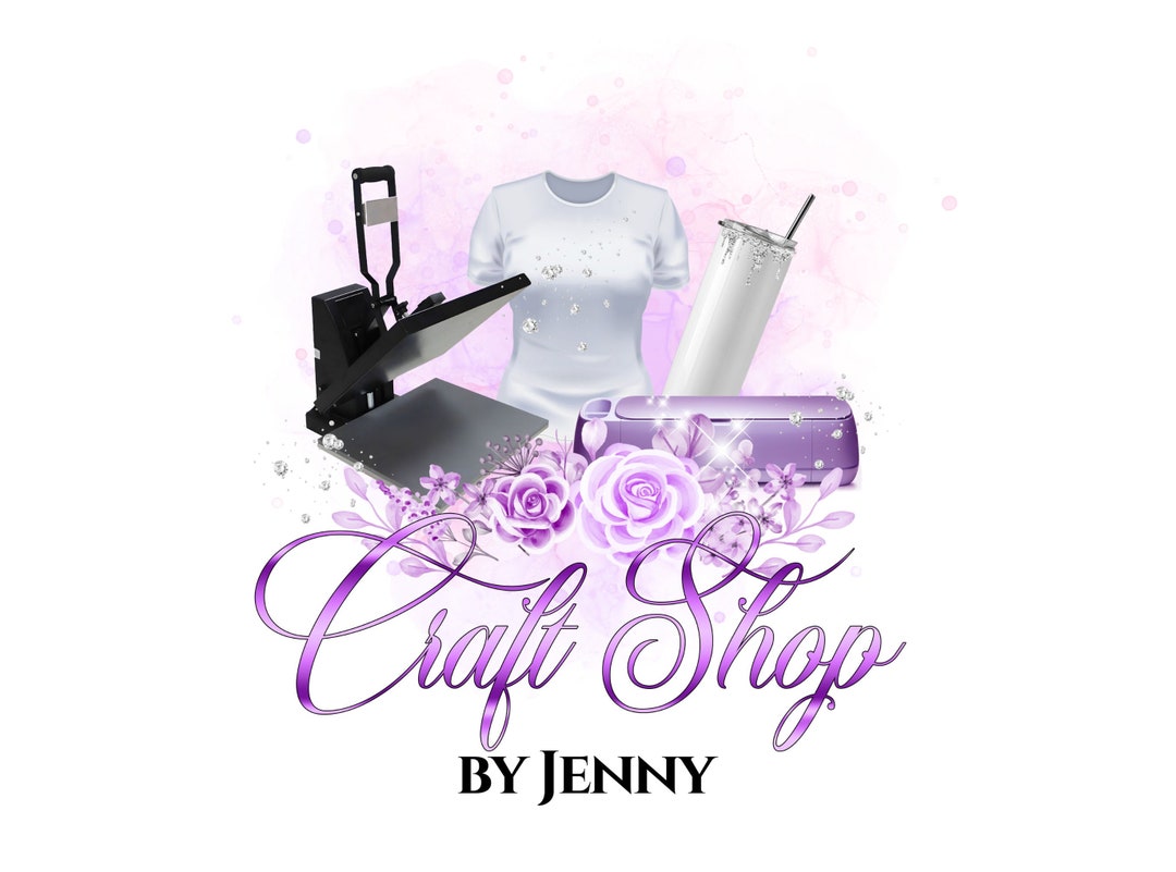 Craft Business Logo, Sublimation Heat Press Logo Design, Tshirt Heat ...
