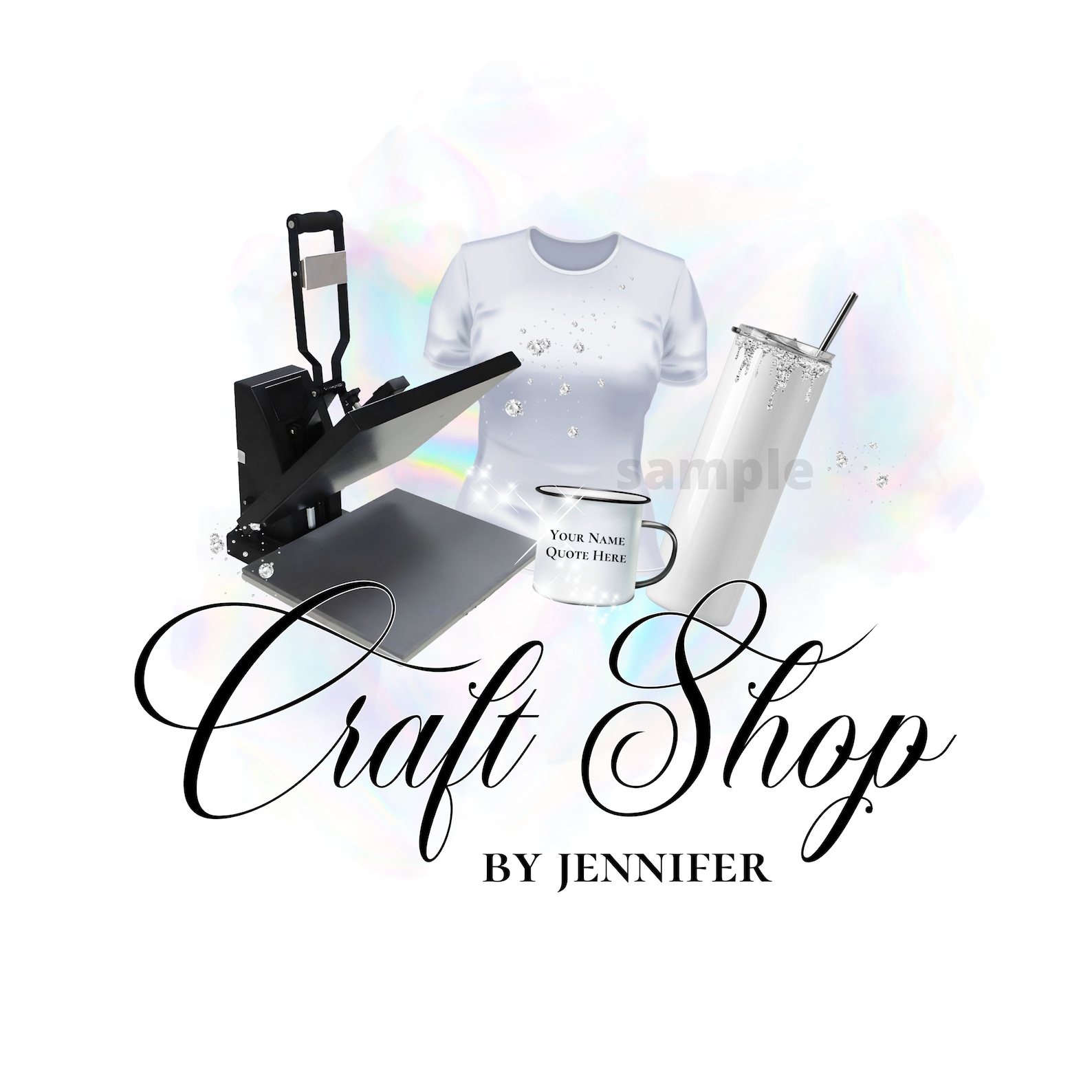 Craft Business Logo Sublimation Heat Press Machine Logo - Etsy