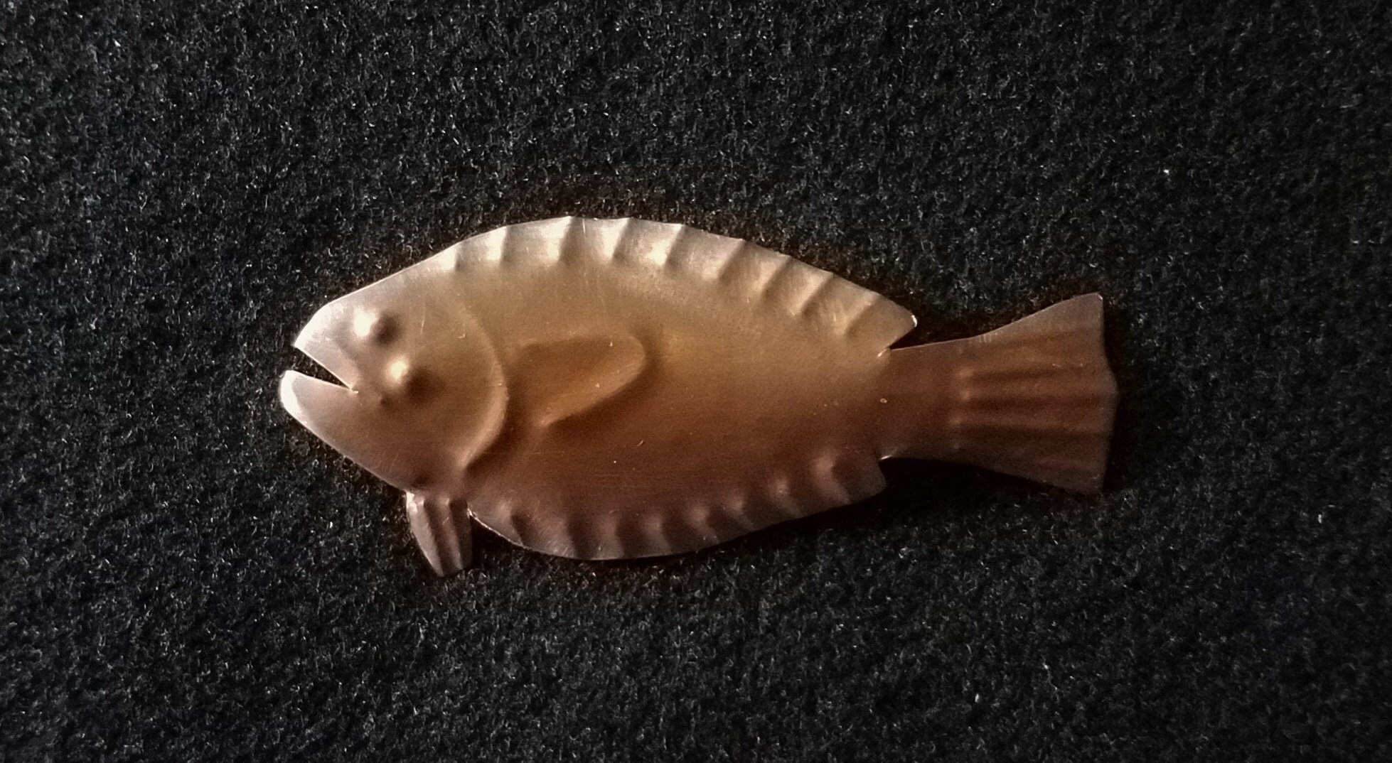 Flounder Fish Hat-pin,flounder,copper Fish, Seven Year Anniversary,fish ...
