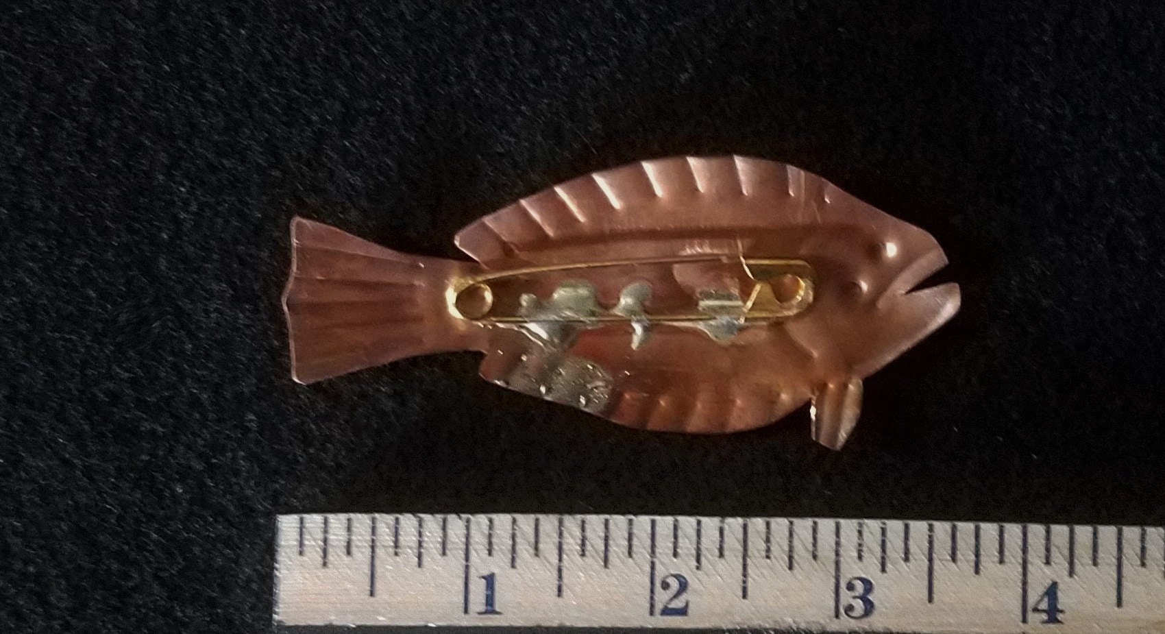 Flounder Fish Hat-pin,flounder,copper Fish, Seven Year Anniversary,fish ...