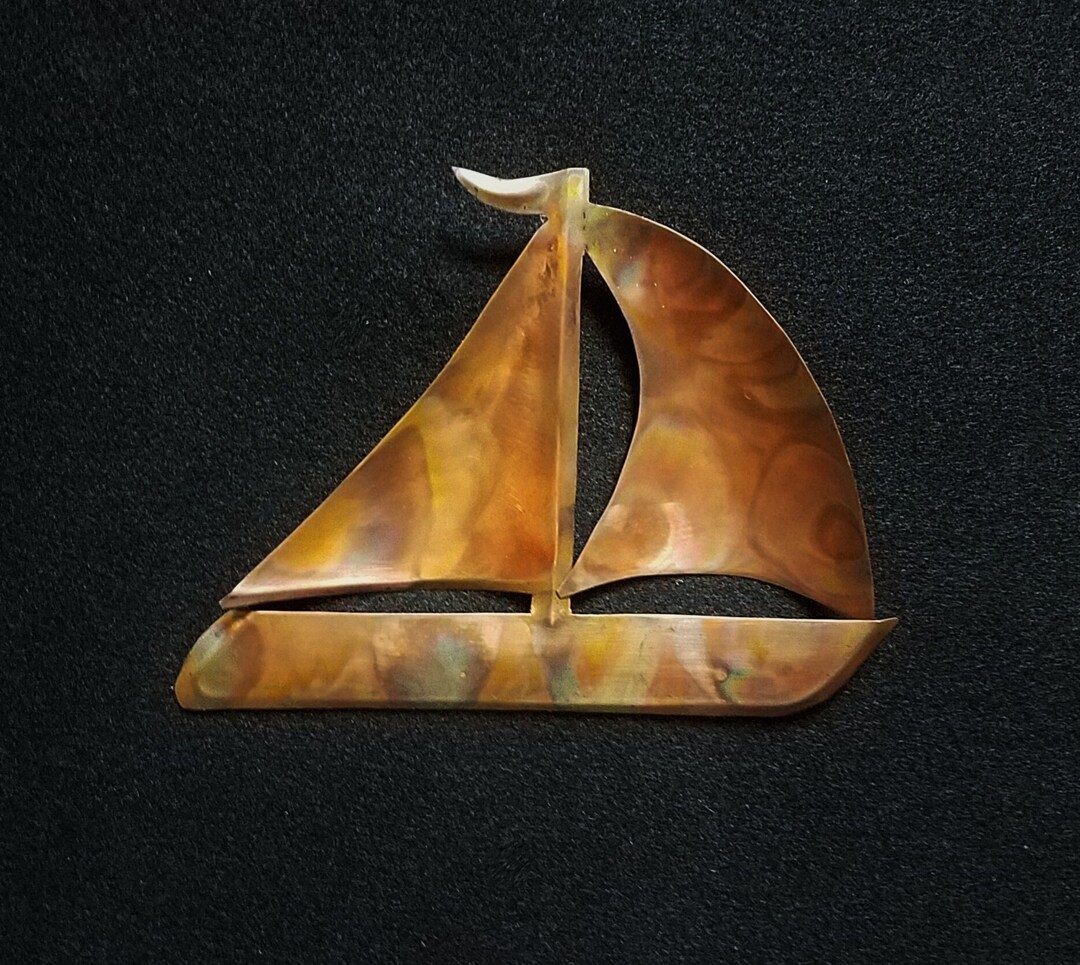 Small Copper Sail Boatsail Boat7 Year Anniversary - Etsy