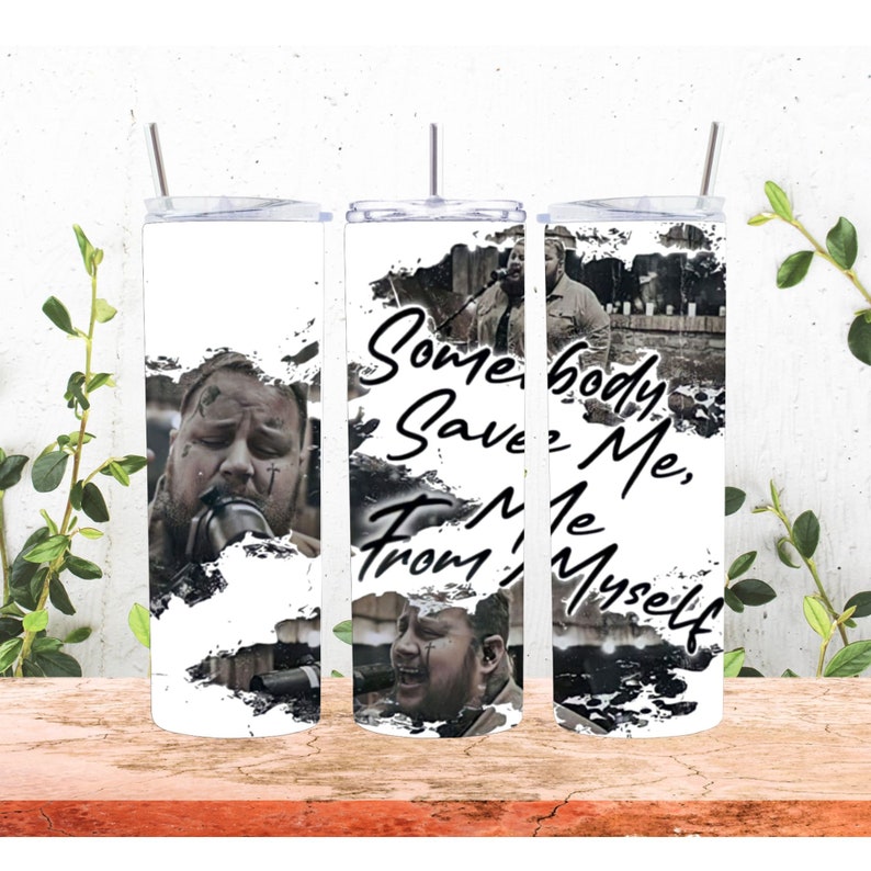 Jelly Roll Somebody Save Me 20oz Tumbler, Jelly Roll Fan, Country Music ...