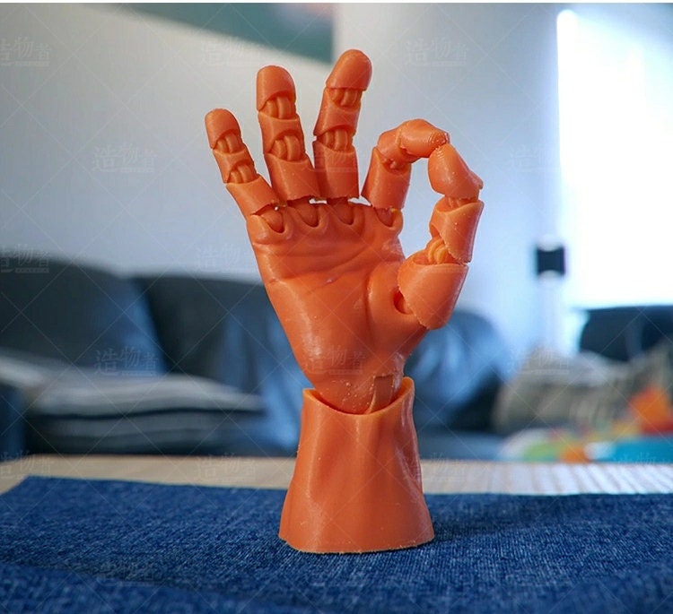 Movable hand 3D stl file | Etsy