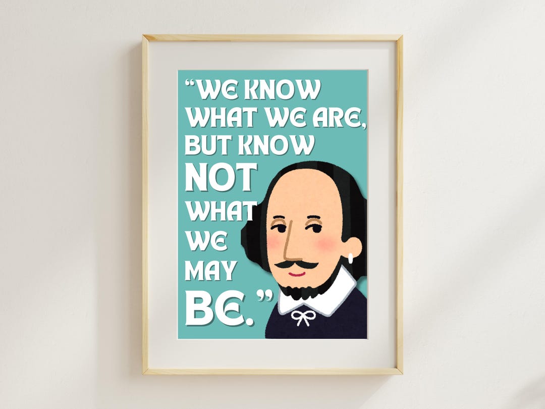 Shakespeare Quote Poster for Classroom - Etsy