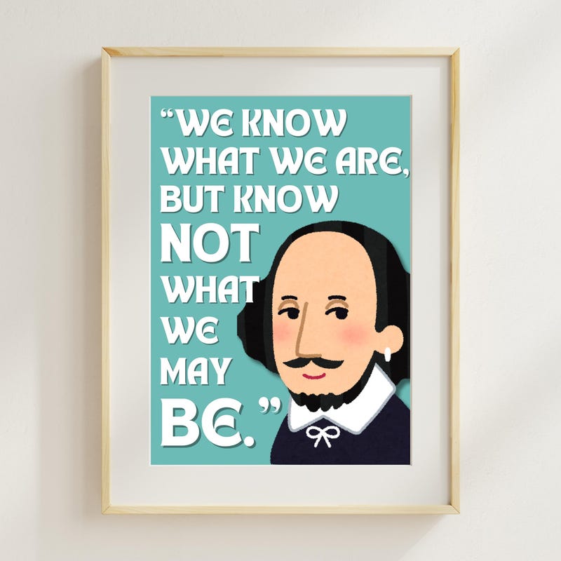 Shakespeare Poster - Etsy