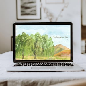 Watercolor Bible Verse Desktop Wallpapers (set of 2) - Etsy