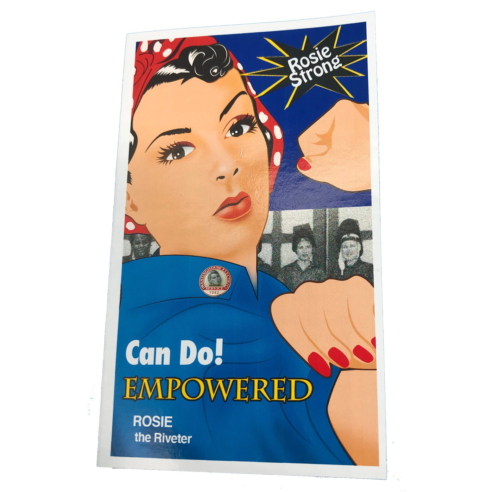 Rosie the Riveter Inspirational WOMENS HISTORY DOLL Keychain and Etched ...