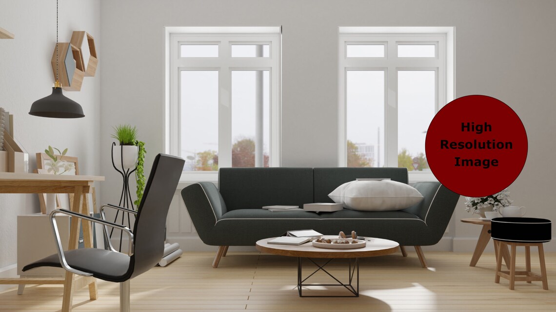 Clear Zoom Backgrounds, Minimal Living Room Background, Virtual ...