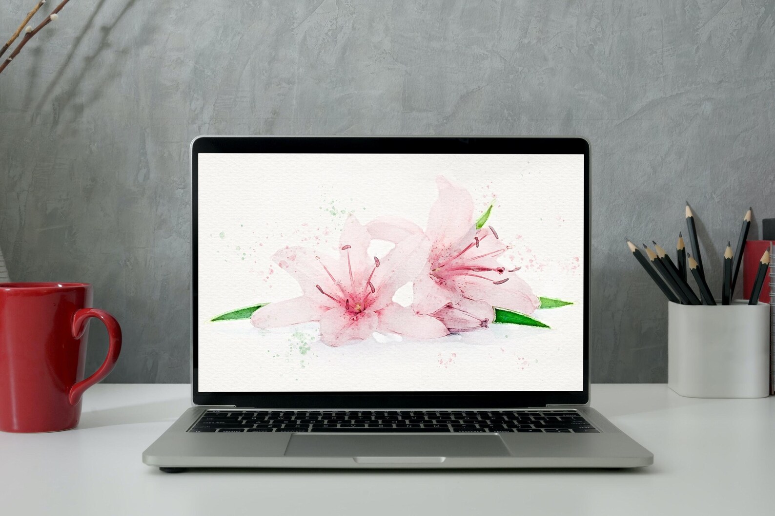 Floral PC Wallpaper. Boho Flower Desktop Wallpaper. Desktop Background ...