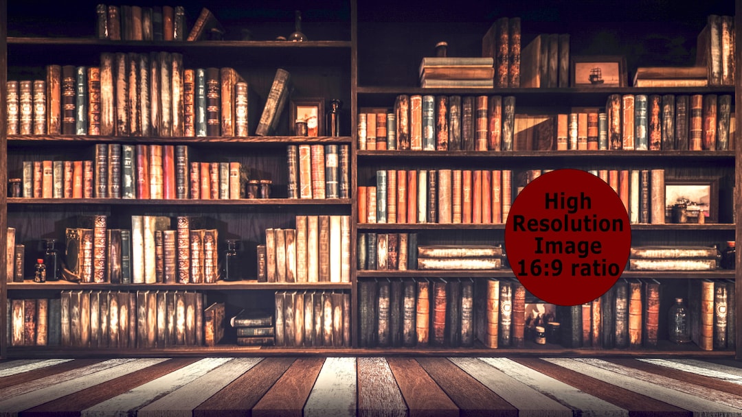 Bookcase Virtual Background for Zoom, Microsoft Teams, Skype, Google ...