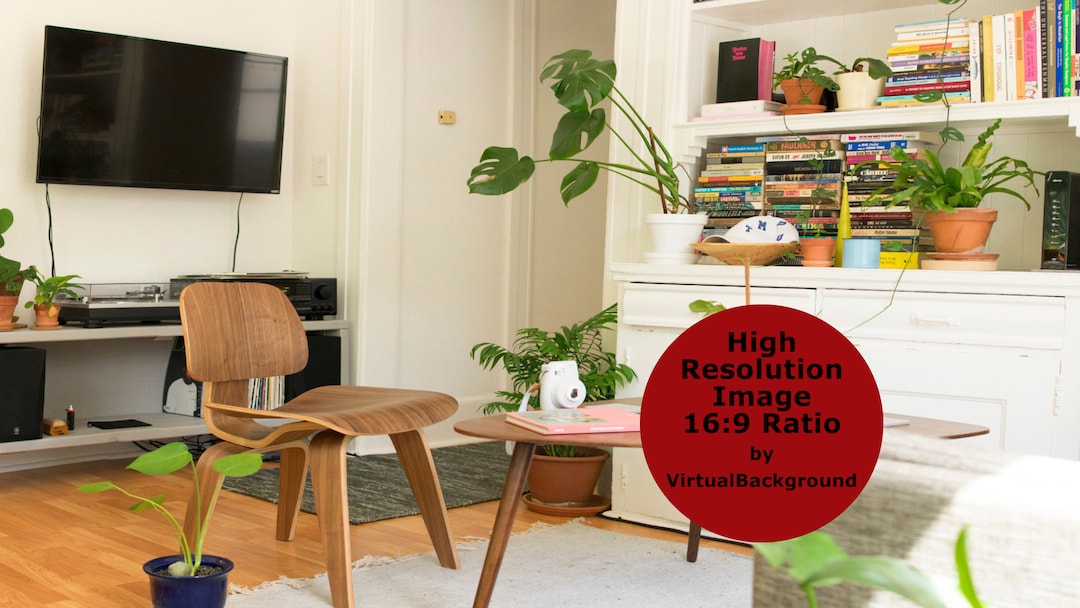 Simple Living Room Background, Zoom Backgrounds, Virtual Background for ...