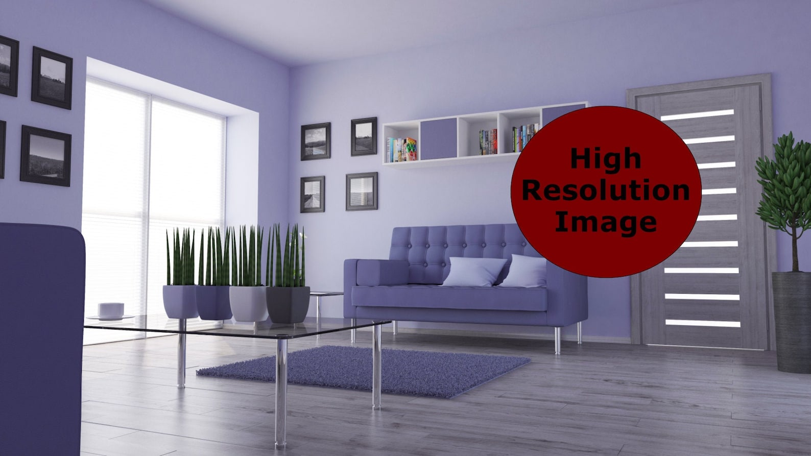 Blue Zoom Backgrounds, Living Room Background, Virtual Background for ...