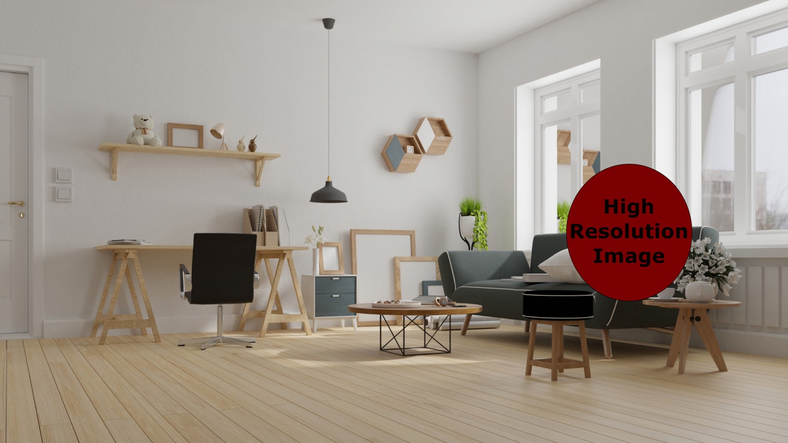 Zoom Backgrounds, Minimal Living Room Background, Virtual Background ...