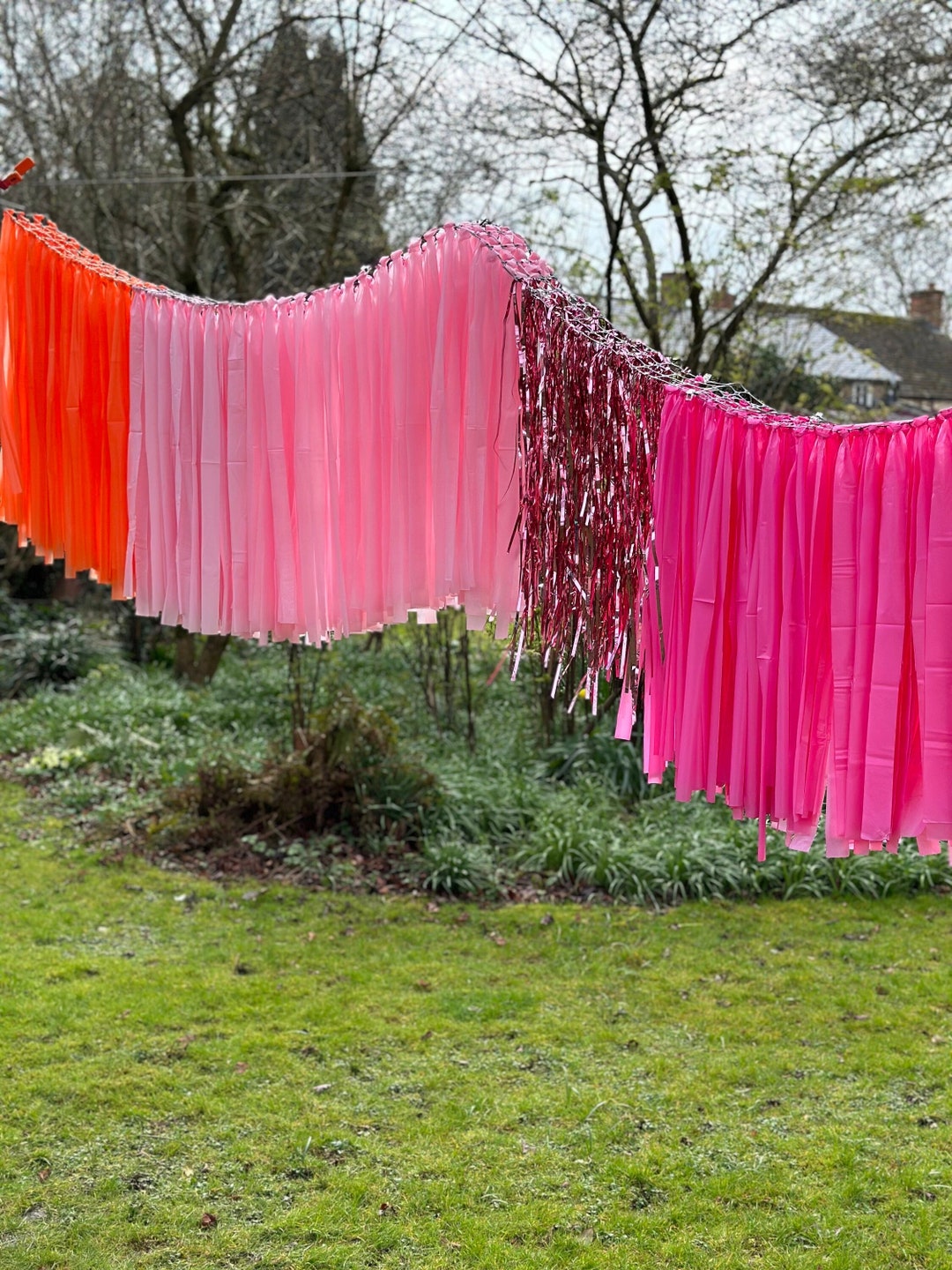 Streamer Fringe Garland - Etsy UK