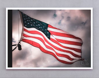 Distressed American Flag, Instant Download, Red,white and Blue, Frayed ...