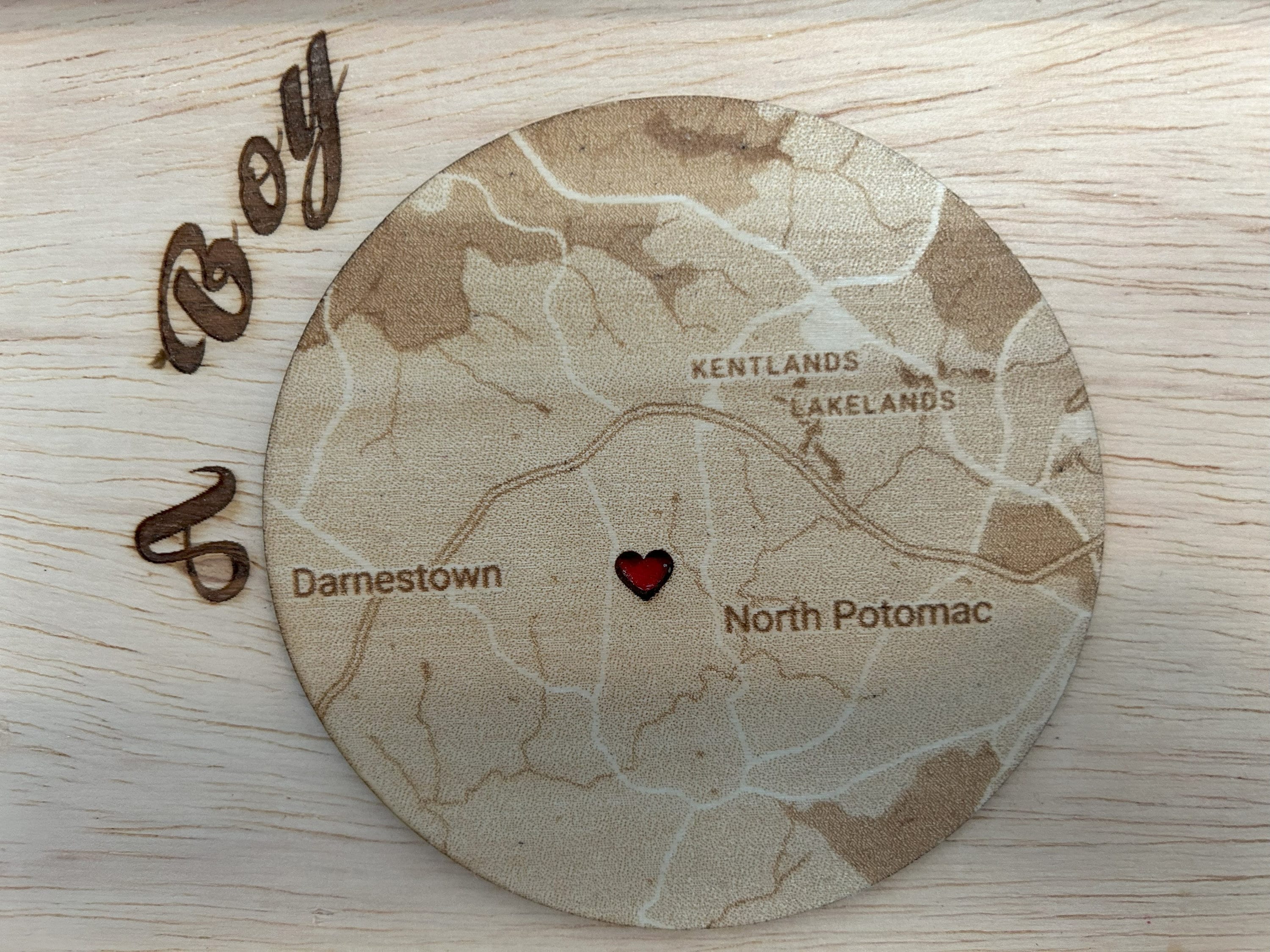 Custom Engraved 3 Map Location Art - Etsy
