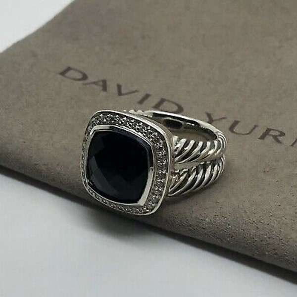 David Yurman Ring Black Stone - Etsy