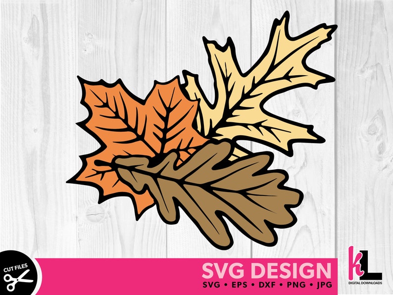 Fall Leaves SVG Cricut Leaf Stencil Svg Glowforge Leaf Fall - Etsy