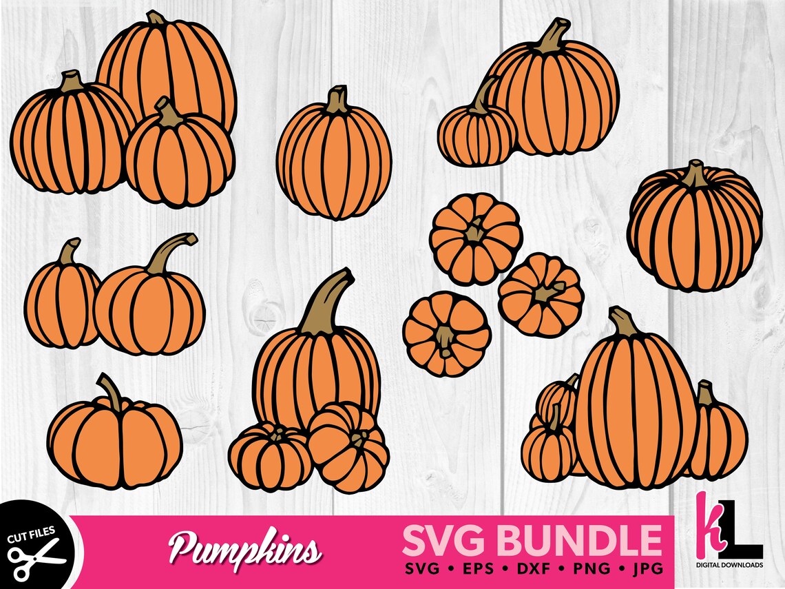 Pumpkin SVG Bundle Fall SVG Autumn SVG Halloween Svg | Etsy