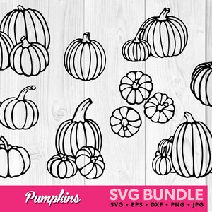 Pumpkin SVG Bundle Fall SVG Autumn SVG Halloween Svg - Etsy
