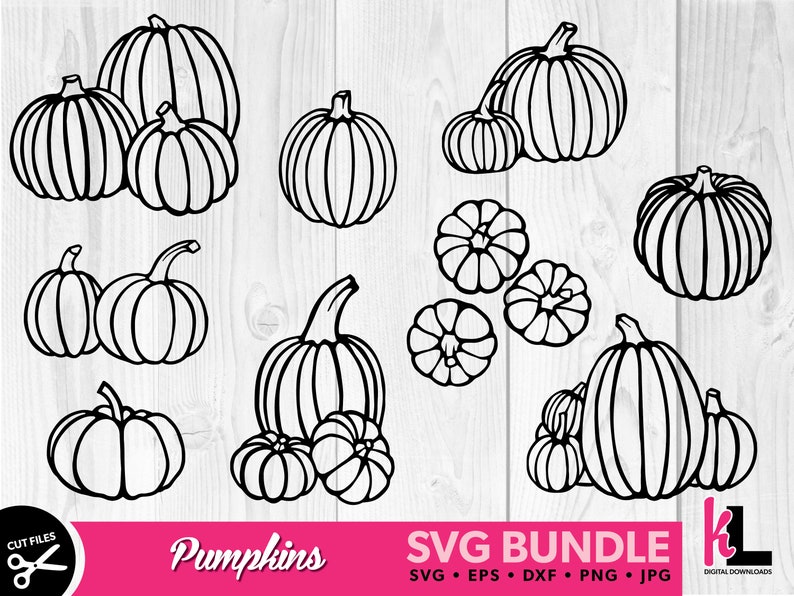 Pumpkin SVG Bundle Fall SVG Autumn SVG Halloween Svg - Etsy