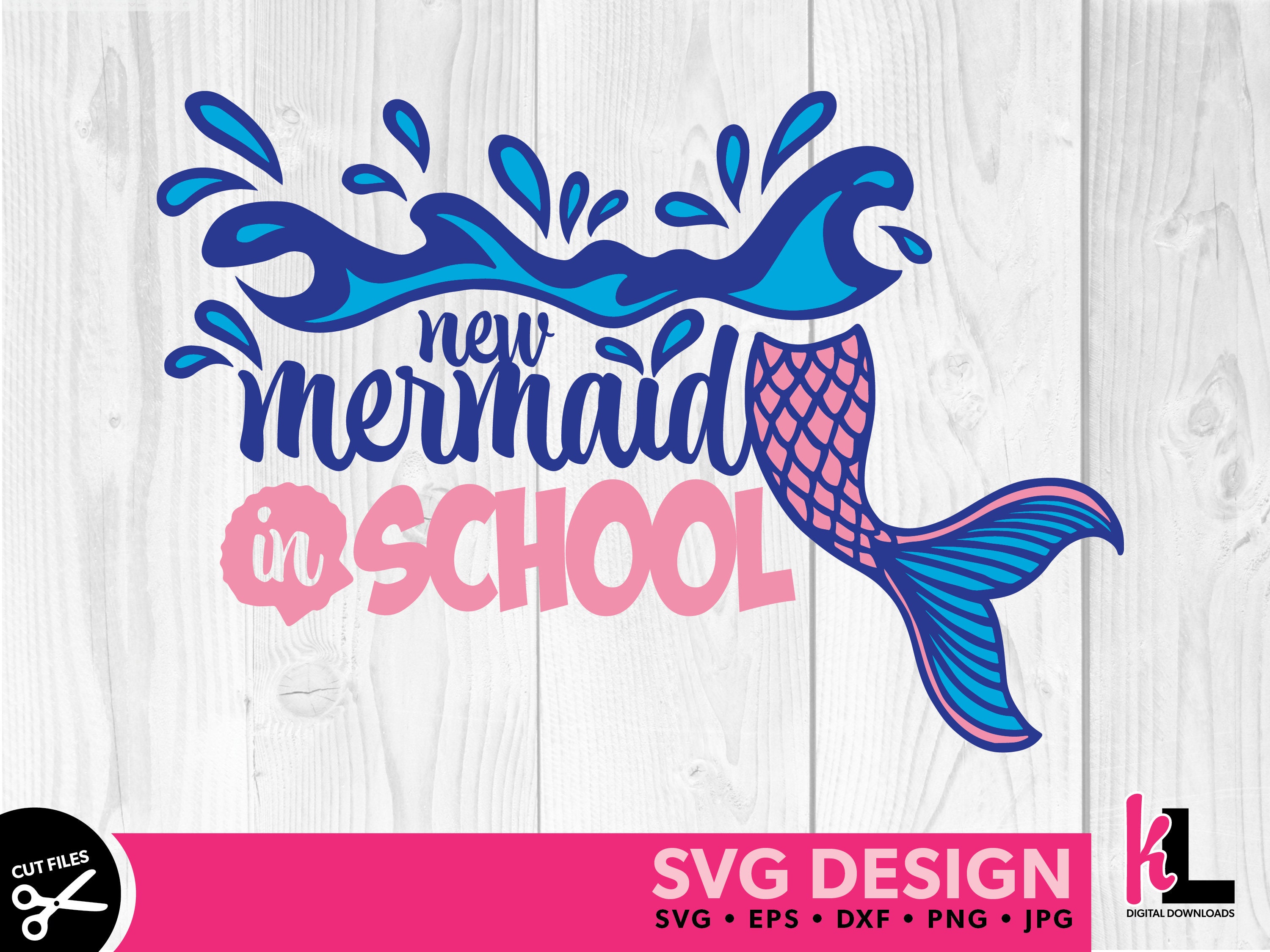 Neue Mermaid in School SVG Back to School SVG Süße - Etsy.de